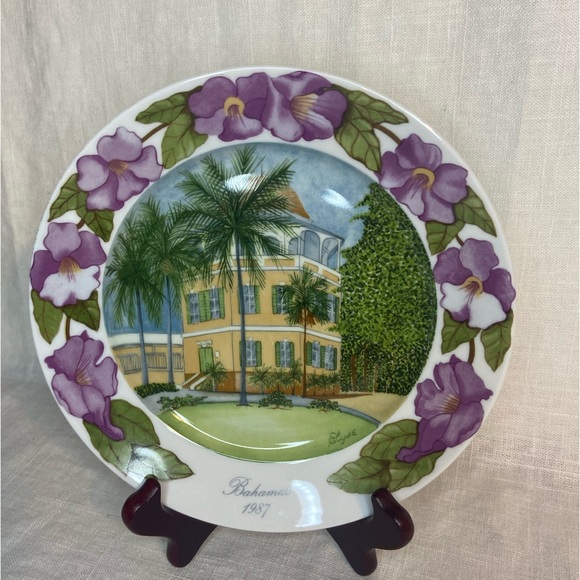 Kaiser | Accents | Vintage 987 Elyse Wasile Bahamas Plate Public ...